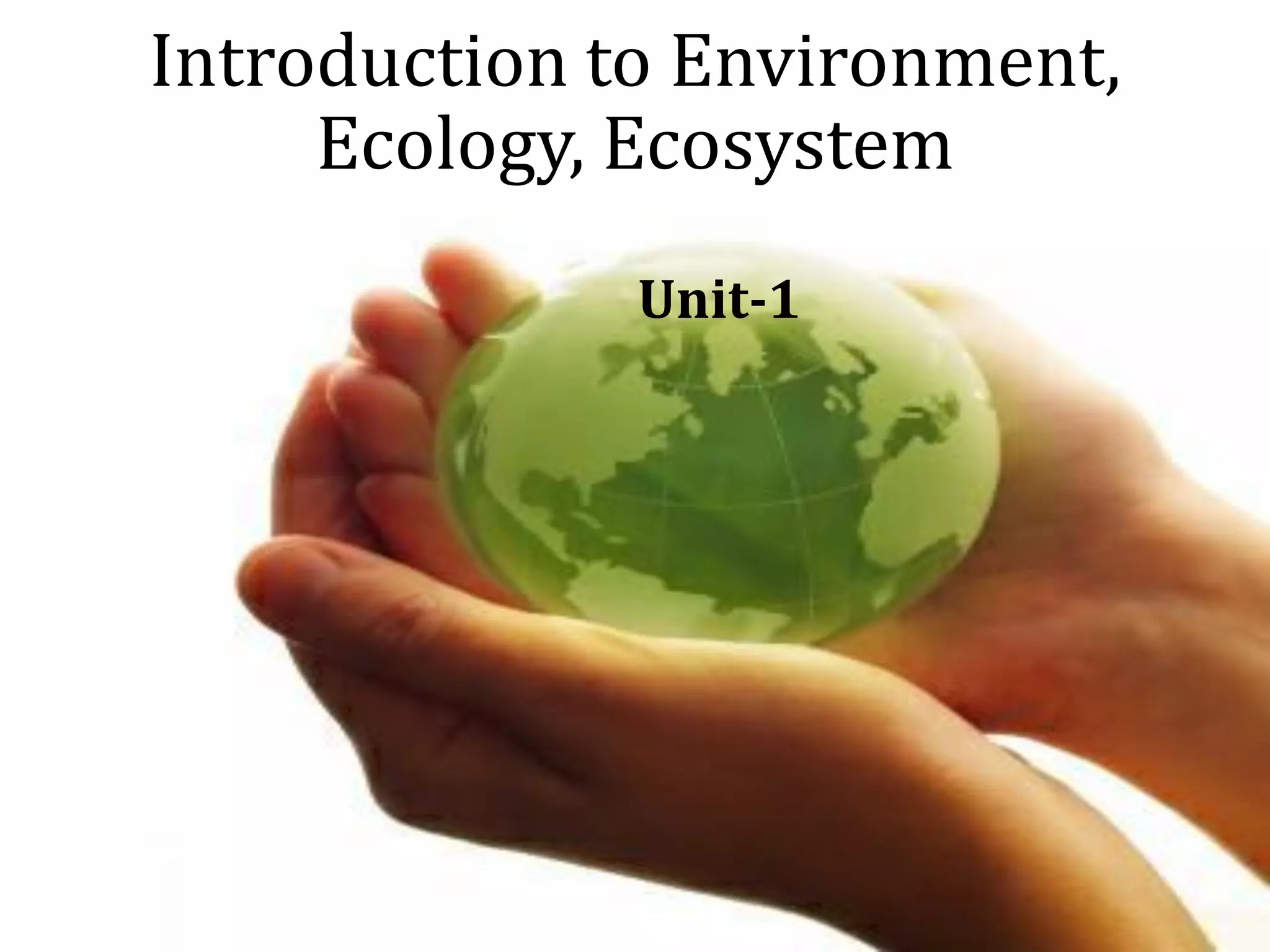 Basics of Environmental Studies | PDF