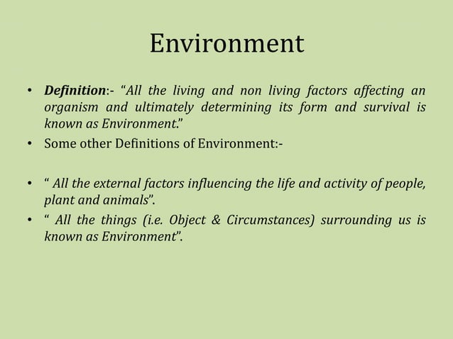 Basics of Environmental Studies | PDF
