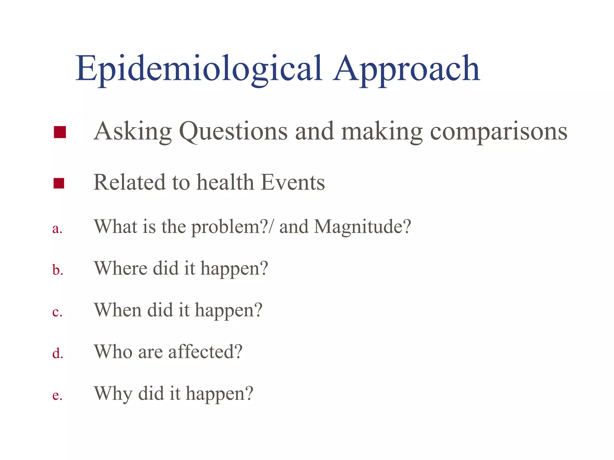 Basics of epidemiology | PPTX