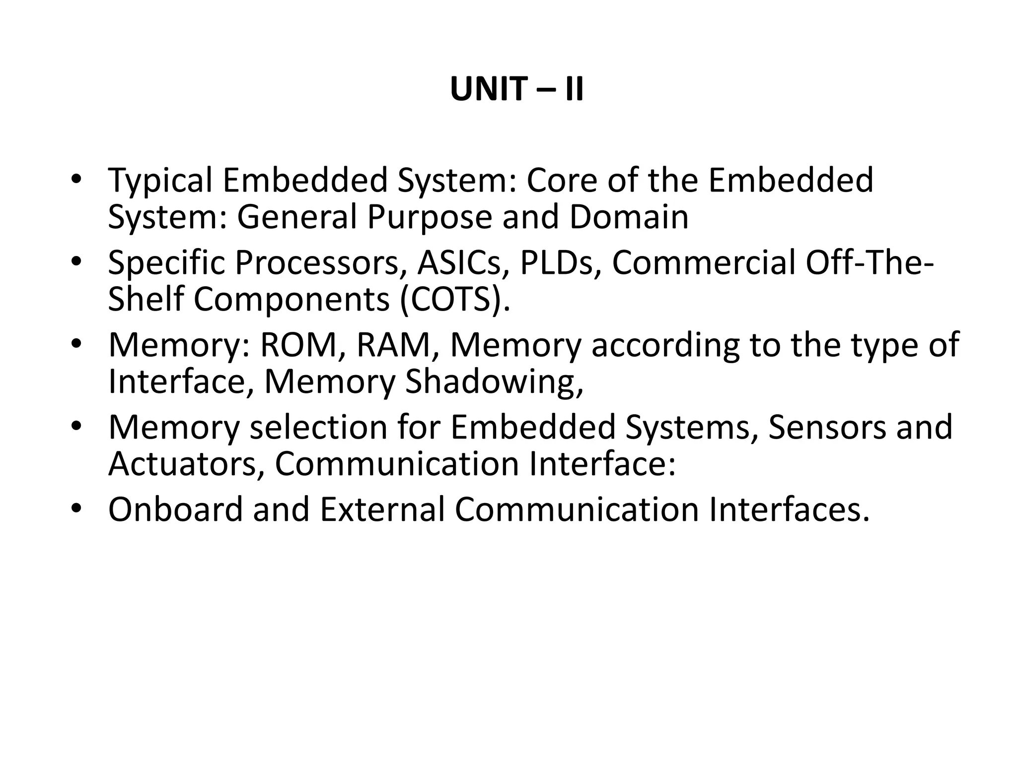 Basics of Embedded Systems and its applications by Dr. A. K. Lodhi | PPTX