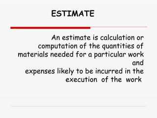 Basics of estimation | PPT