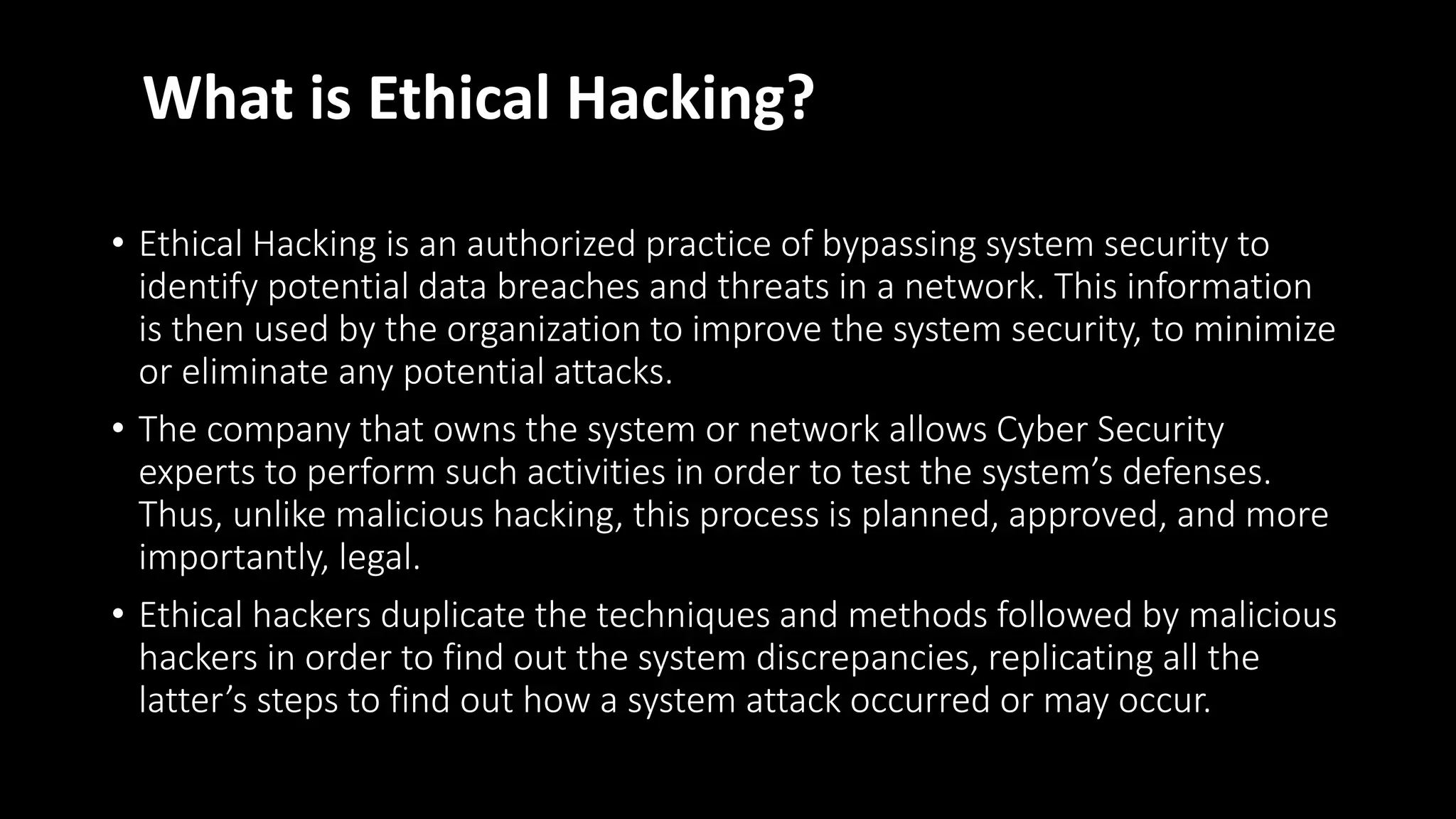 Ethical hacking & cyber security | PPTX