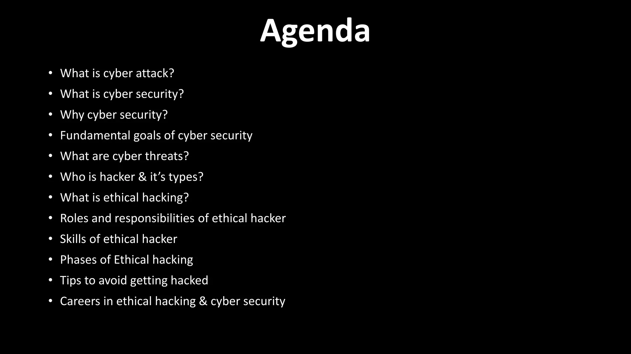 Ethical Hacking And Cyber Security Ppt