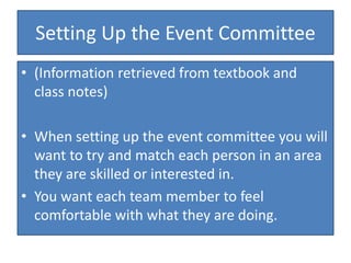 Basics Of Event Planning | PPTX
