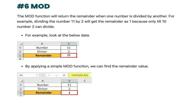 BASICS_OF_EXCEL and its formulas to calculate Examples. | PPT
