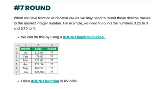 BASICS_OF_EXCEL and its formulas to calculate Examples. | PPT