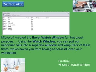 Basics of excel for medical profession | PPTX