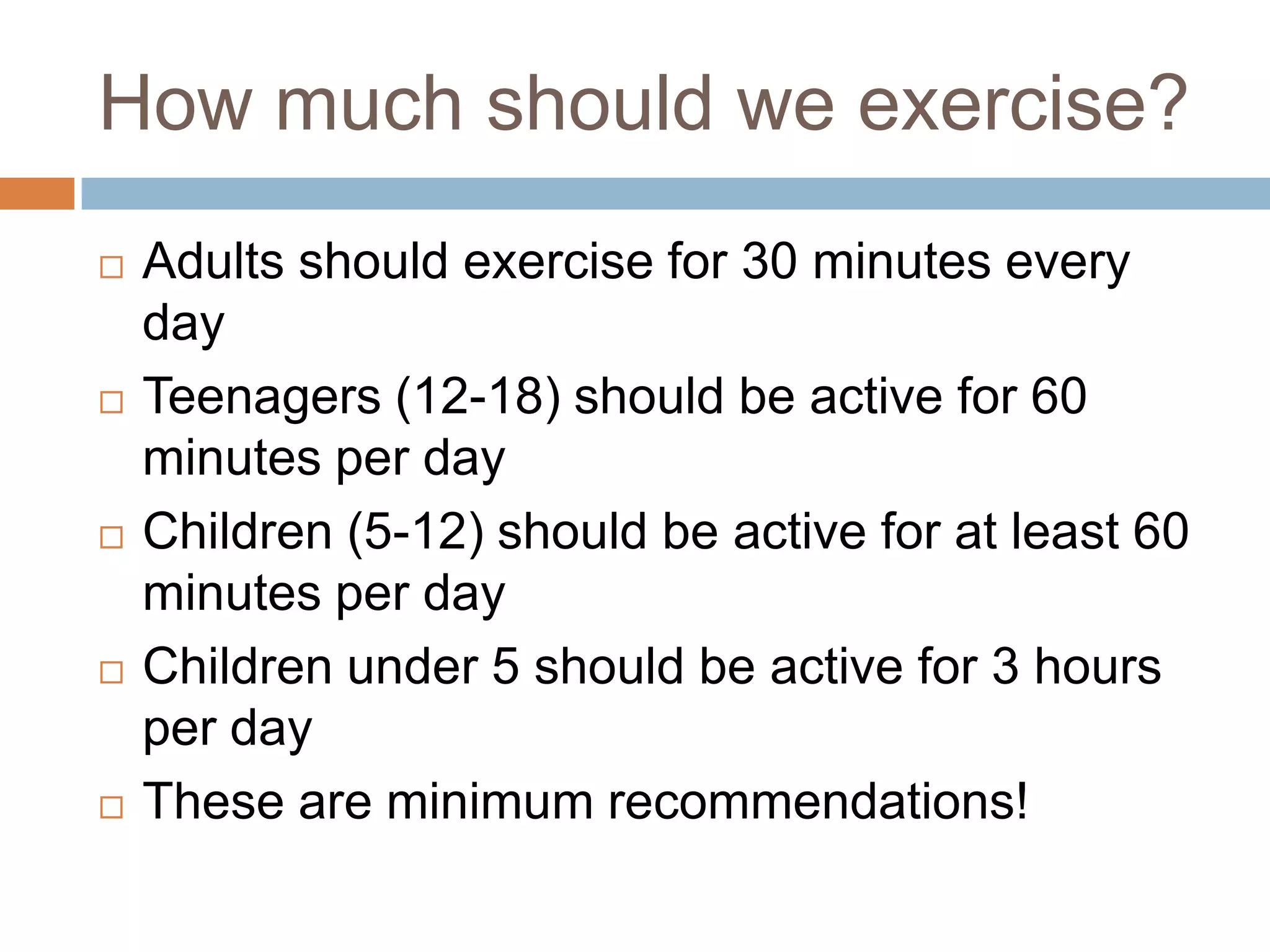 Basics of exercise | PPTX