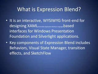 Basics of expression blend4 | PPT