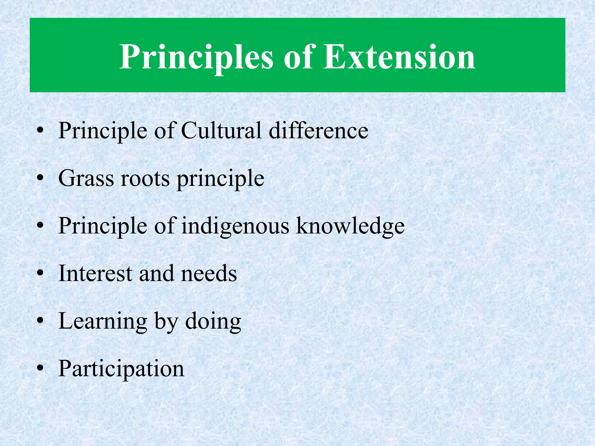 Basics of extension and its role in agricultural | PPTX
