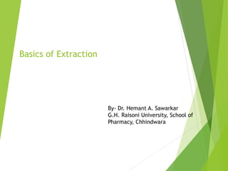 Basics of extraction | PPTX