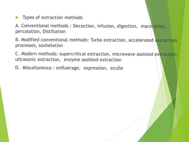 Basics of extraction | PPTX