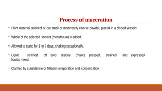 Basics of extraction method and principle | PPTX