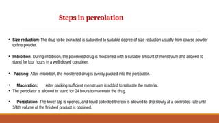 Basics of extraction method and principle | PPTX