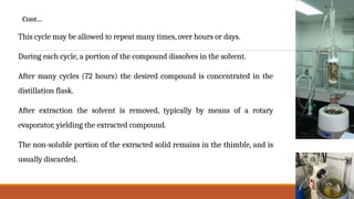 Basics of extraction method and principle | PPTX