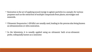 Basics of extraction method and principle | PPTX