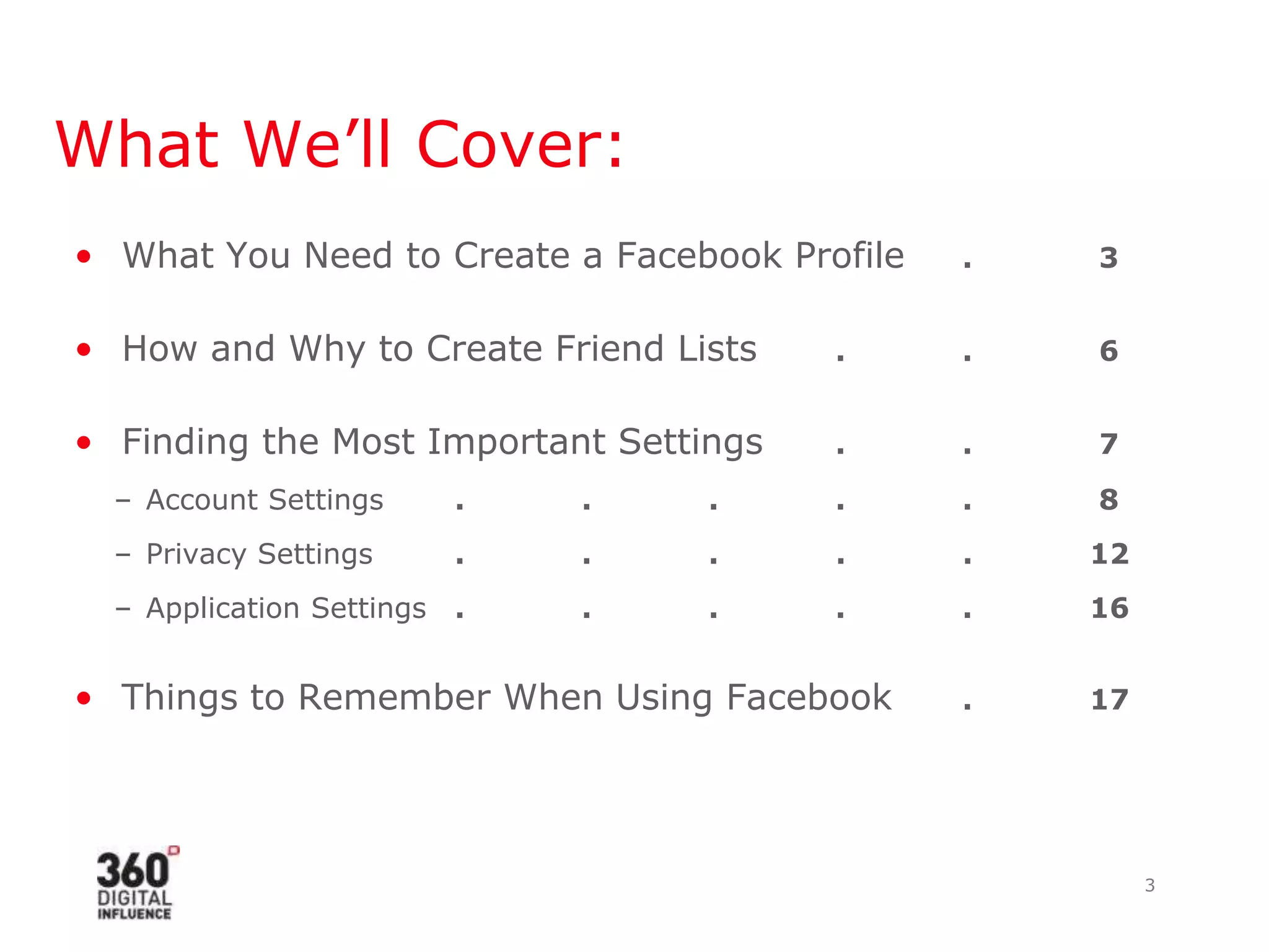 Everything to Know About New Facebook Settings | PPTX | Social ...