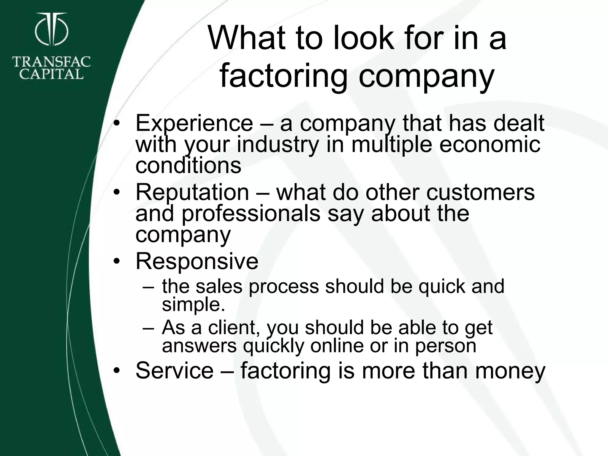 Basics Of Factoring | PPT