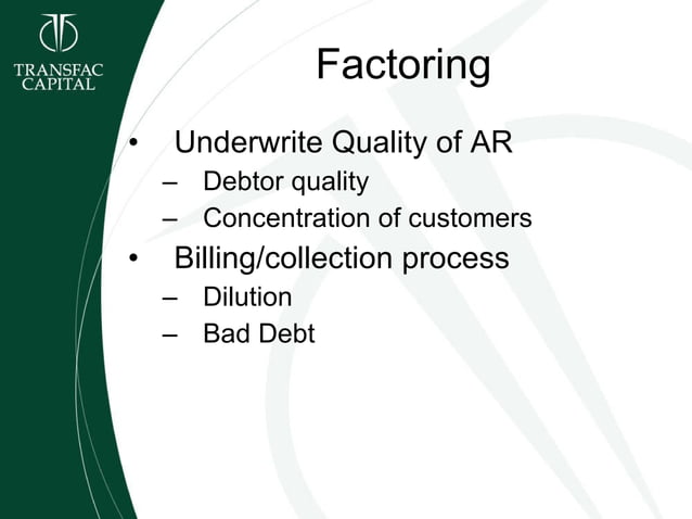 Basics Of Factoring | PPT