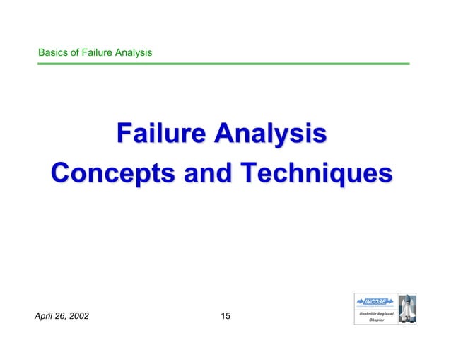 Basics of Failure Analysis | PDF