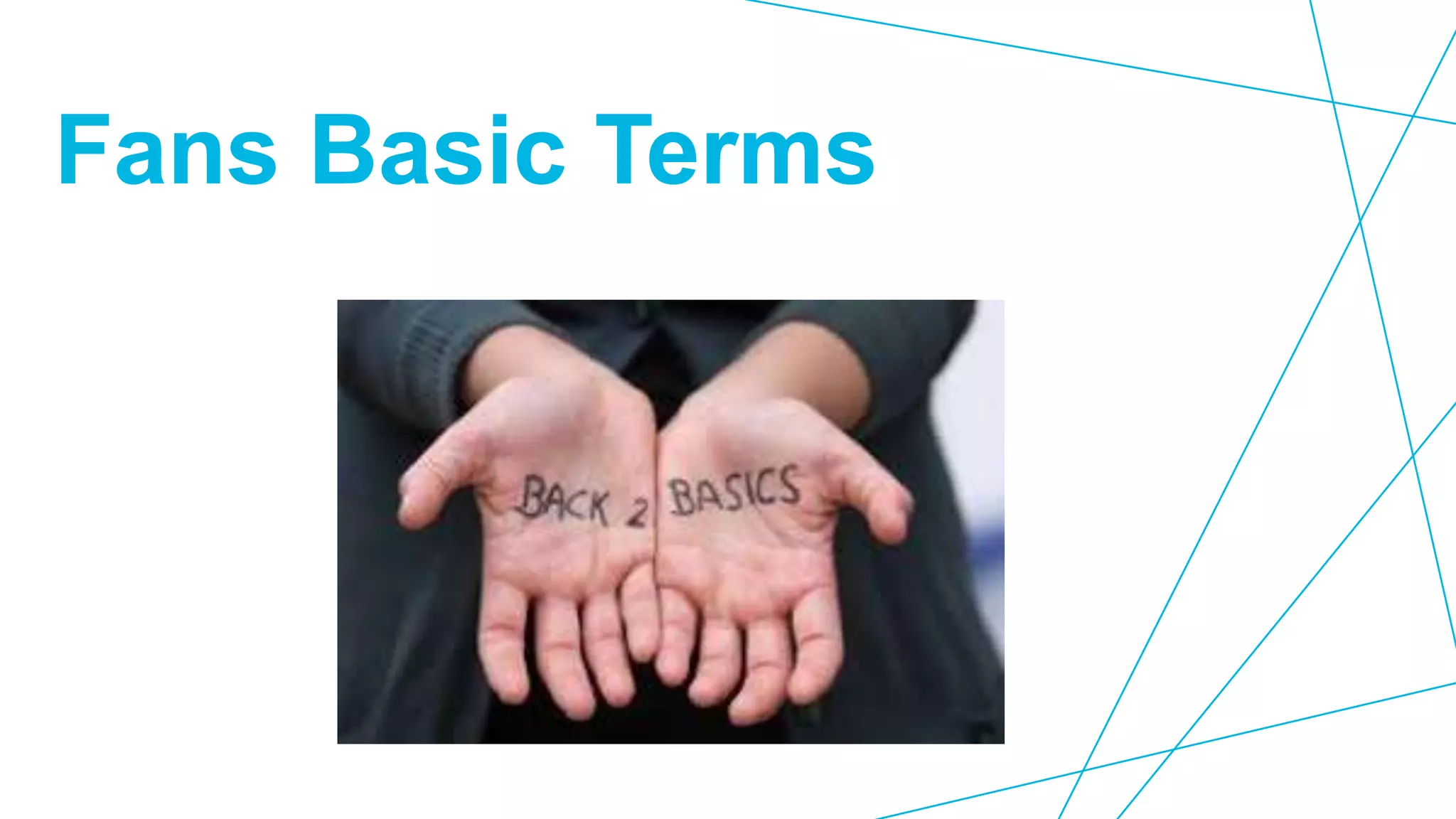 Basics of fans | PPTX