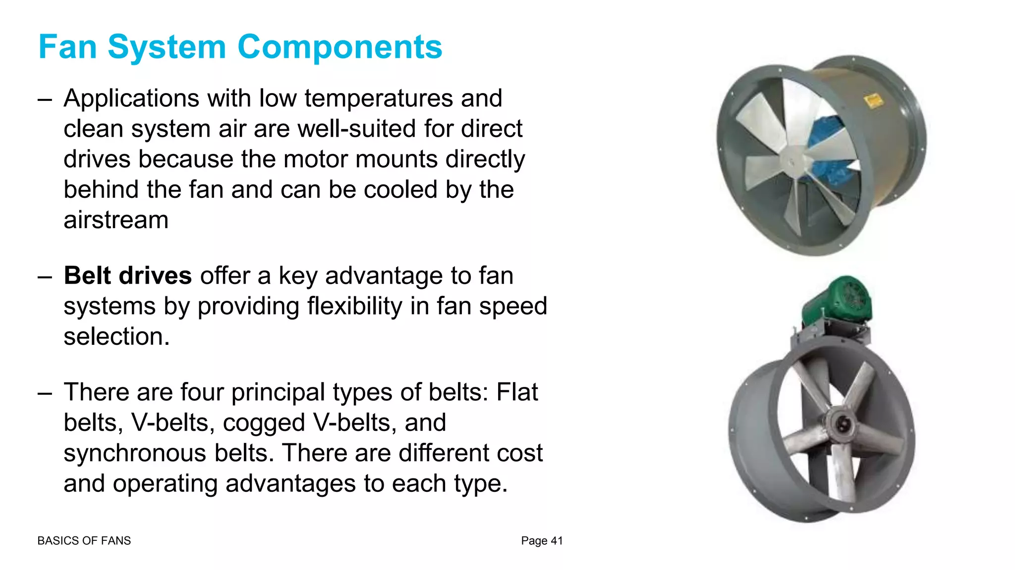 Basics of fans | PPTX