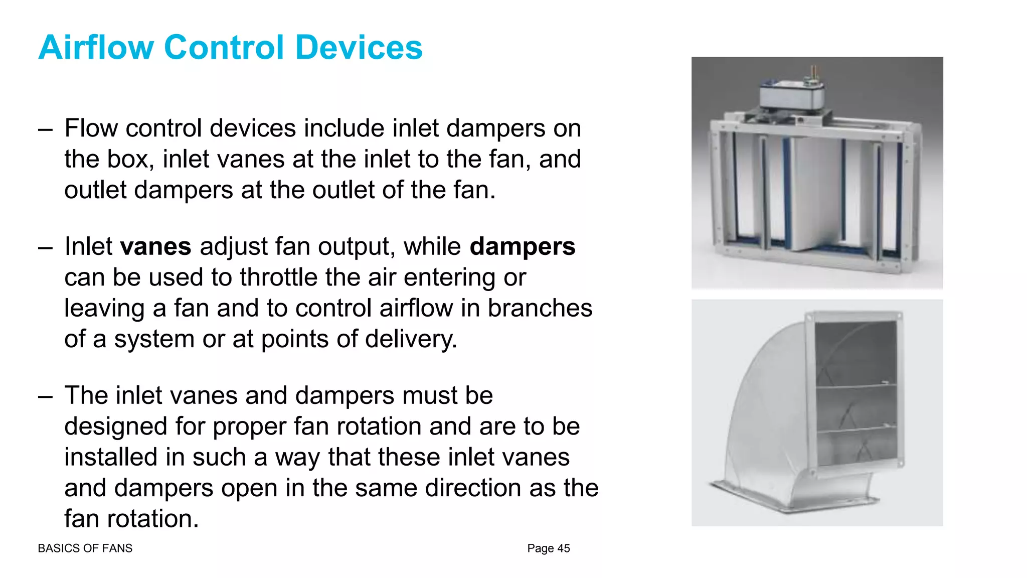 Basics of fans | PPTX