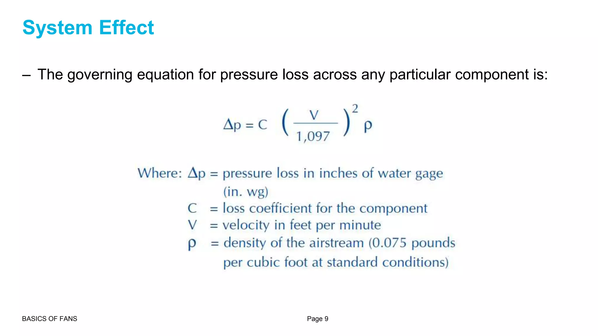 Basics of fans | PPTX
