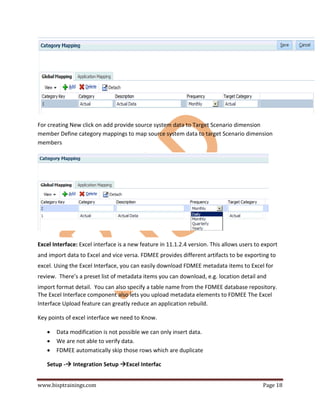 Basics of fdmee | PDF