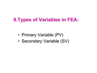 Fundamentals of Finite Element Analysis. | PPT