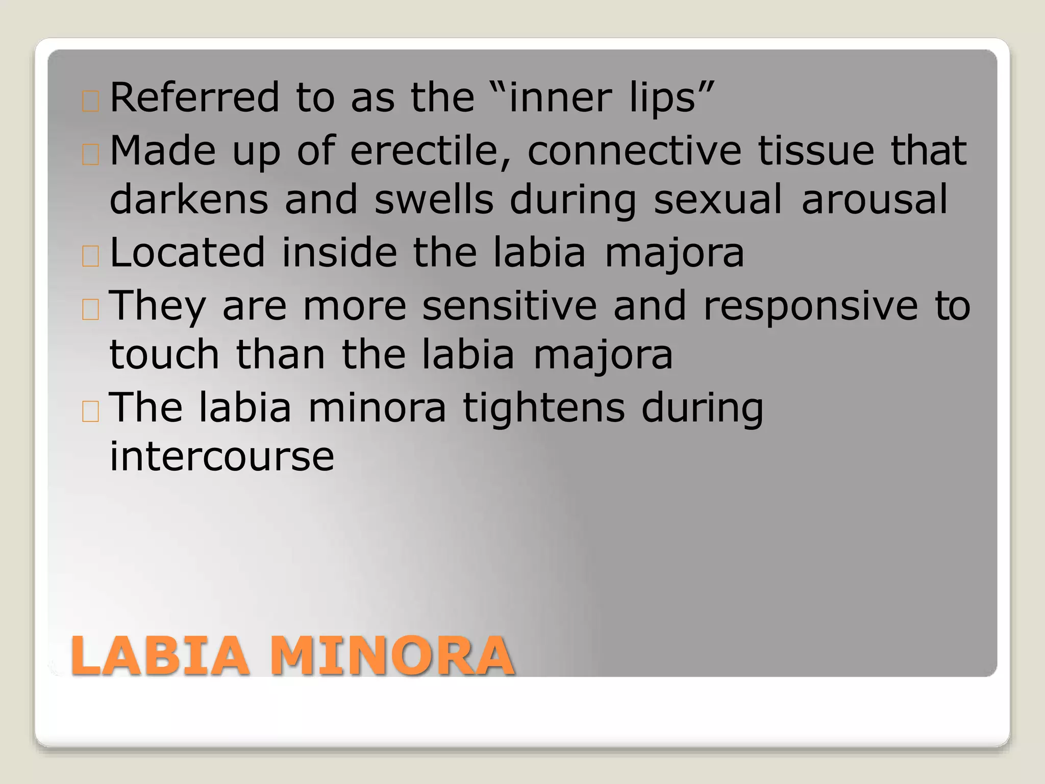 Basics of female genital organ | PPTX | Pregnancy | Reproductive Health