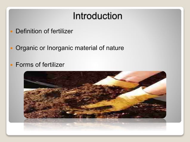 Basics of fertilizer and its impact on the | PPTX