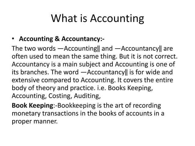 Basics of financial accounting | PPT