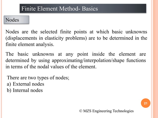Basics of finite element method 19.04.2018 | Physics | Science