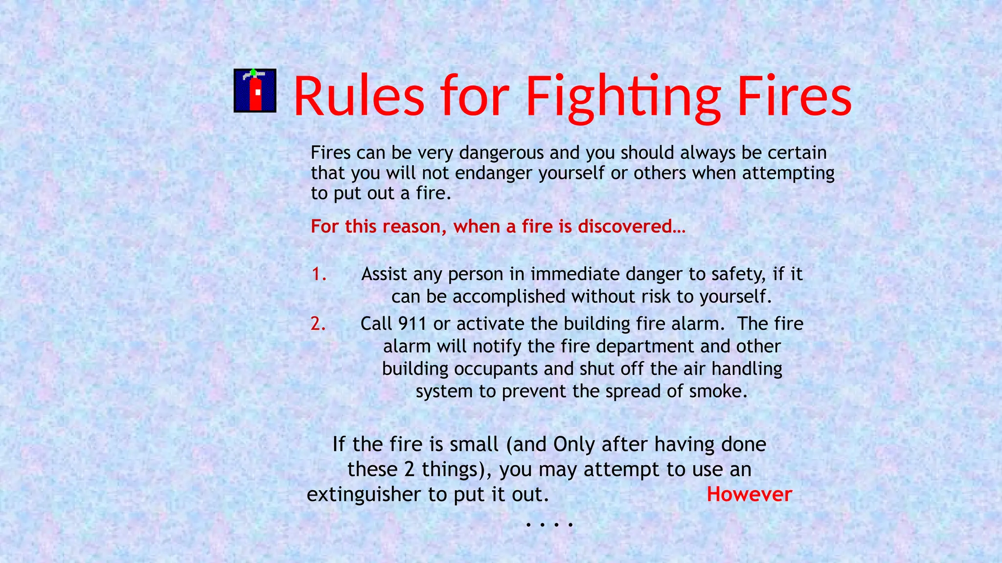 Basics of Fire Safety in buildings .pptx