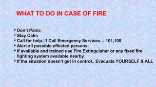 Basics of Fire Safety in buildings .pptx