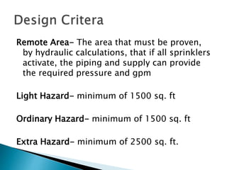 Basics of fire sprinkler design ascet meeting 2 5 | PPTX