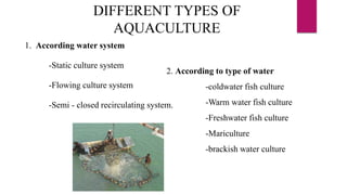 Basics of fisheries and aquaculture | PPTX