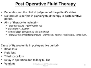 Basics of fluid therapy | PPTX