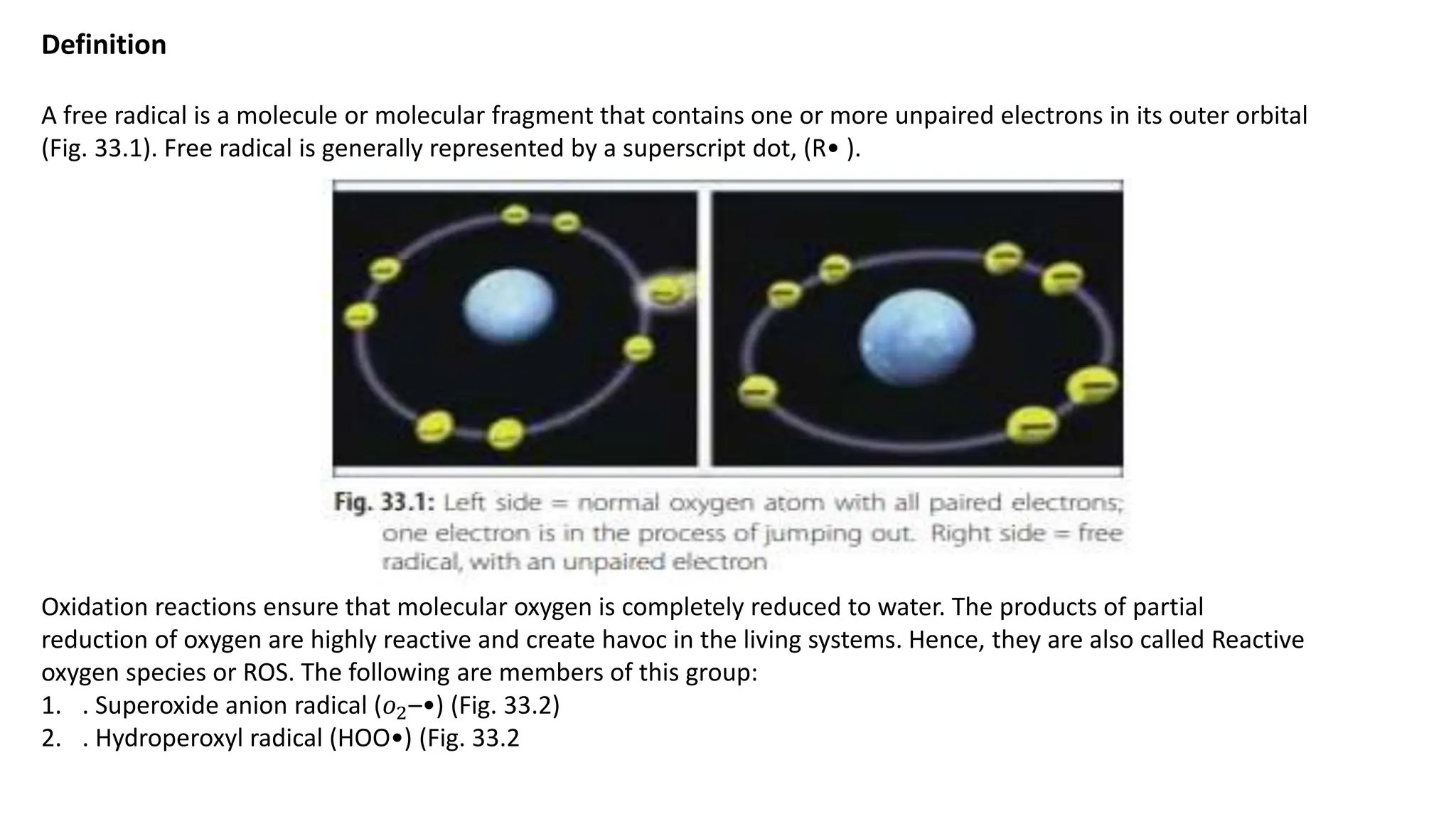 Basics of free radicals.pptx............ | PPTX