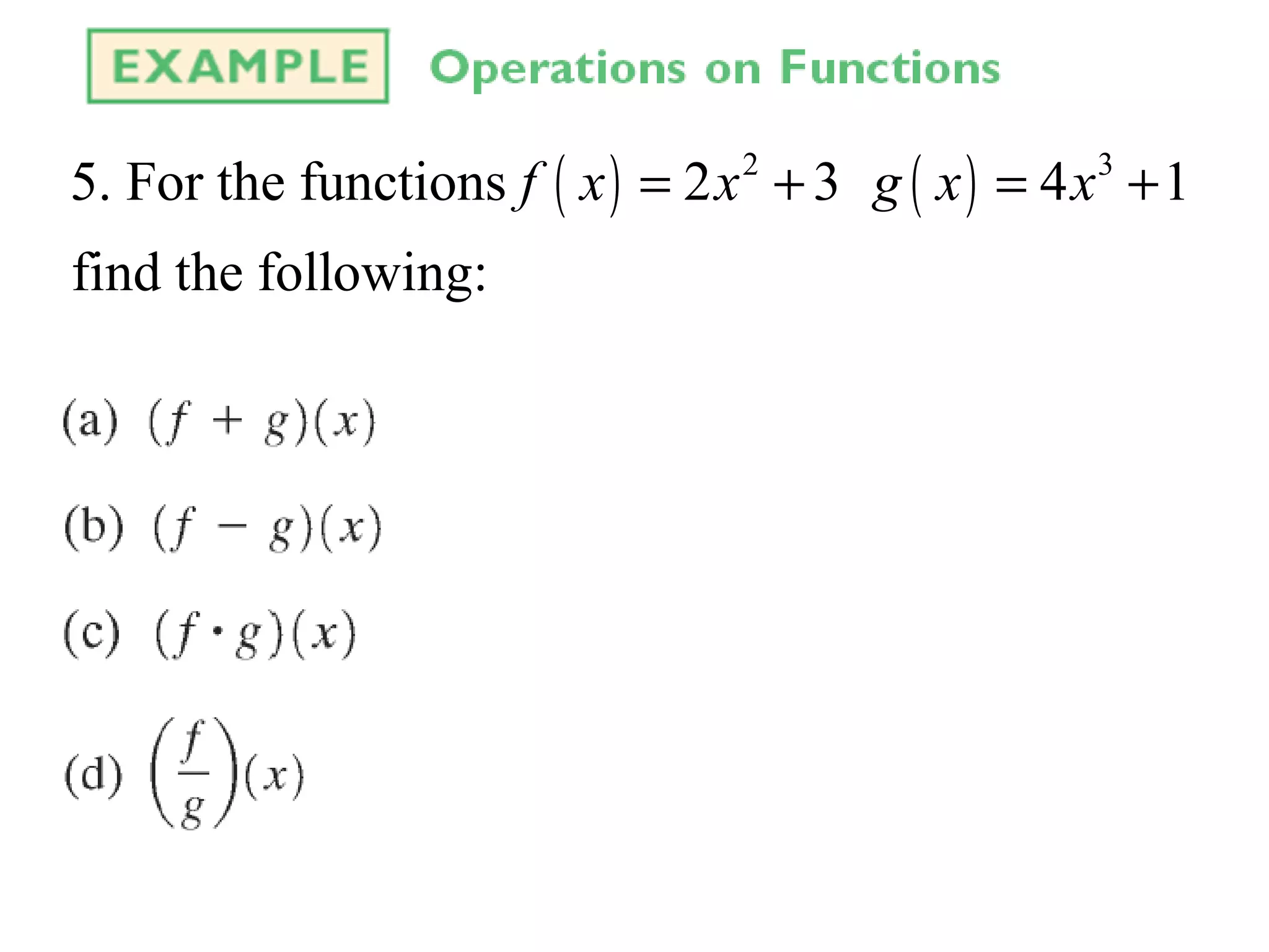 Basics of functions continued | PPT