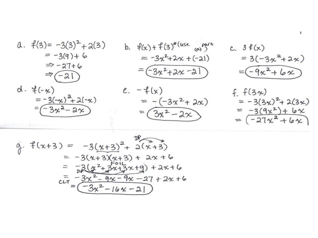 Basics of functions continued | PPT