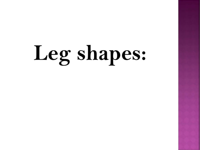 Figure analysis - Leg and arm types. | PDF