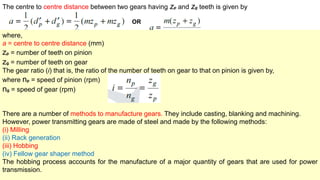 Basics of gear design_machine design pdf | PDF