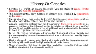 Basics of genetics part i | PPT