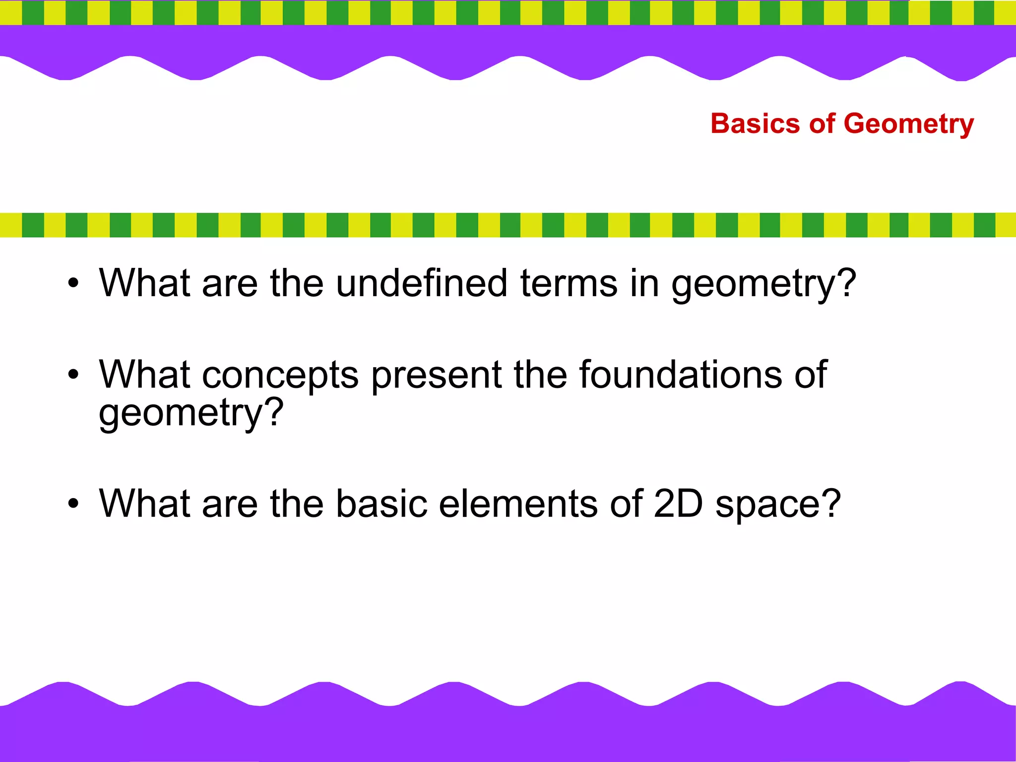 Basics of geometry | PPT