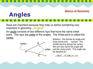 Basics of geometry | PPT