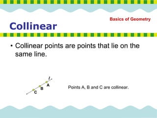 Collinear Geometry