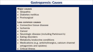 Basics of GERD, peptic Ulcer & Gastroparesis | PPT