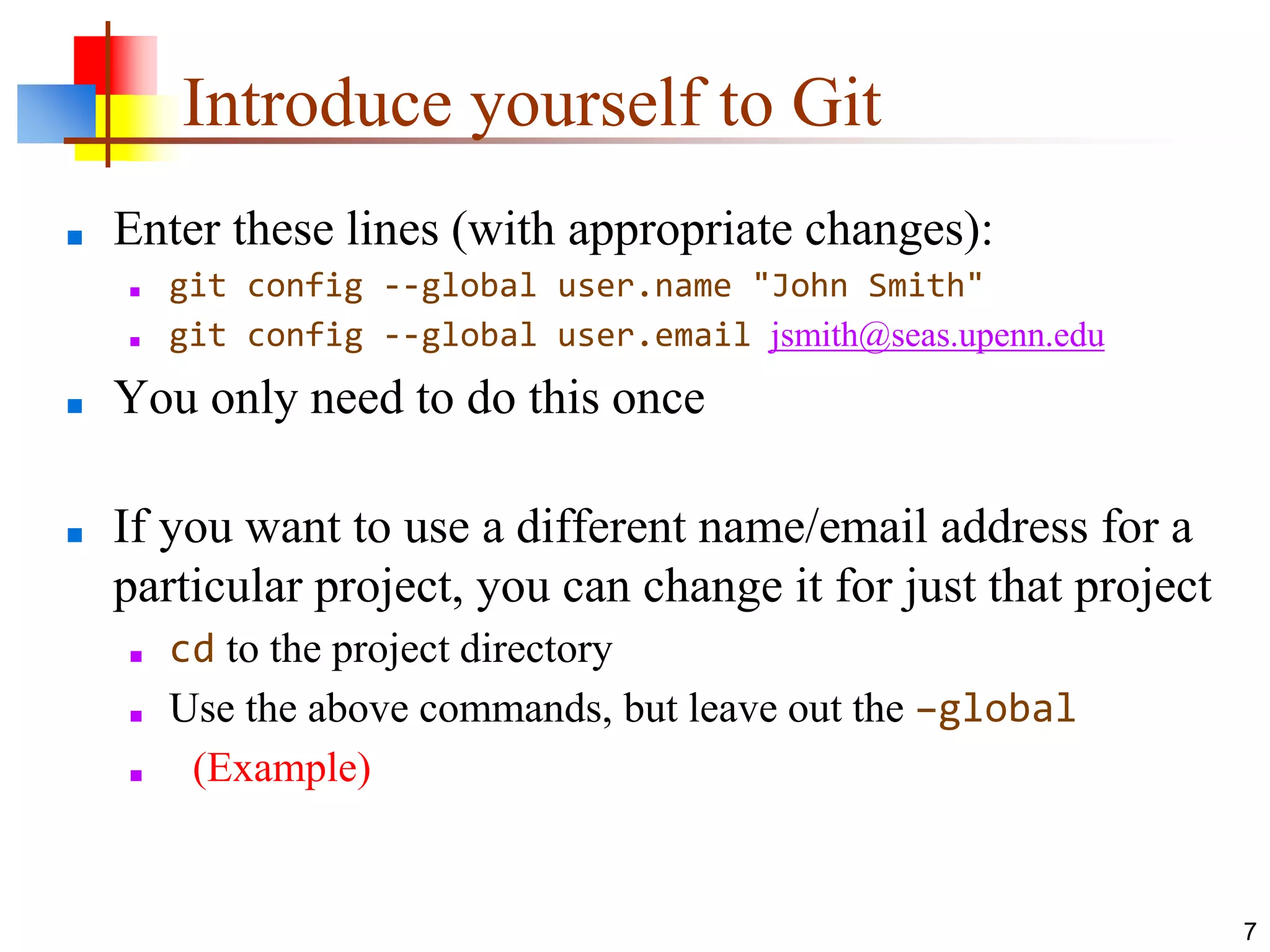 Basics of git